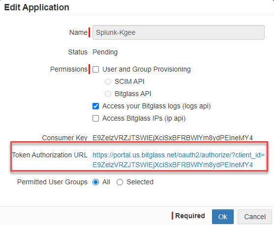 Integrating Splunk application with Forcepoint Data Security Cloud | SSE using Bitglass application